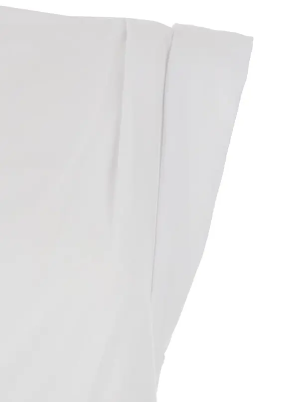 Isabel Marant Étoile Maisan' T-shirt With Asymmetrical Design And Logo Embroidery On The Back In Cotton For - White