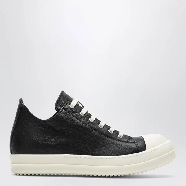 Rick Owens Low Sneaks Sneakers In Calf Leather - Black