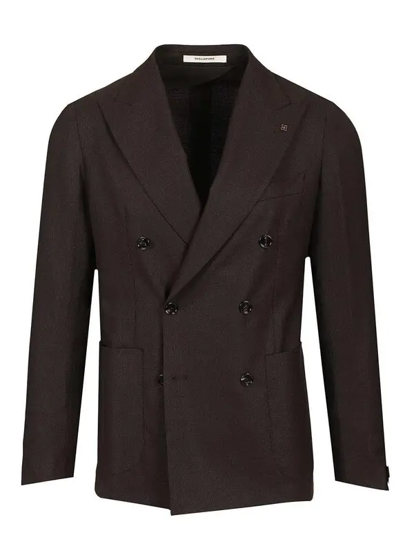 Tagliatore Double-breasted Blazer - Brown