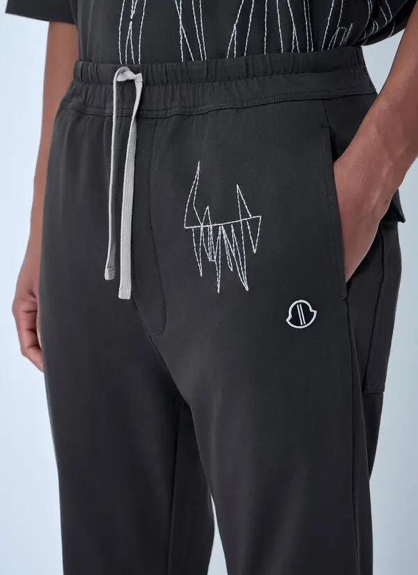 Moncler Rick Owens Elasticated Waist Drawstring Pants
