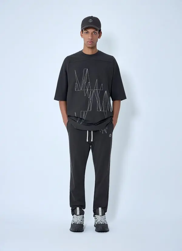 Moncler Rick Owens Elasticated Waist Drawstring Pants - Gray