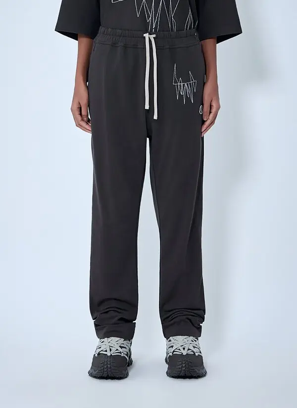 Moncler Rick Owens Elasticated Waist Drawstring Pants - Gray