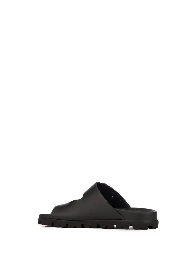 Prada Buckled Slides - Multicolor