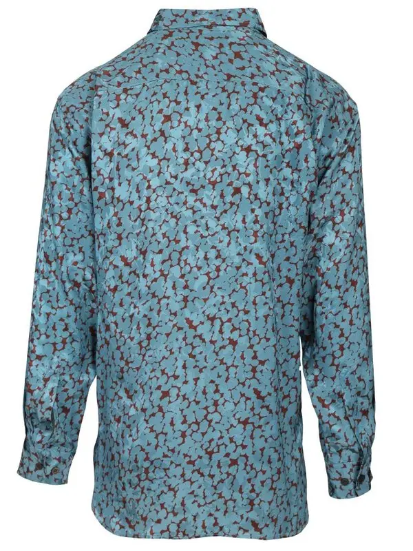 Dries Van Noten Shiny Satin Shirt - Multicolor
