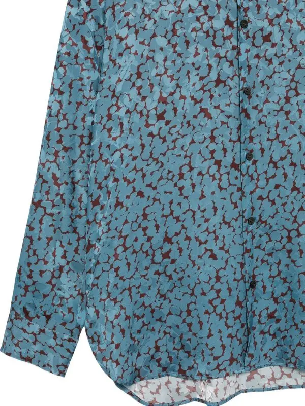Dries Van Noten Shiny Satin Shirt - Multicolor