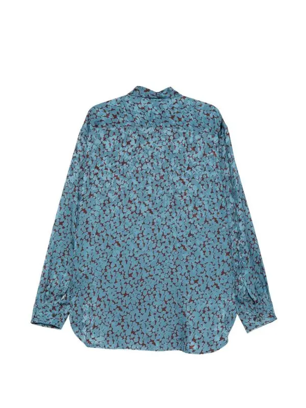 Dries Van Noten Shiny Satin Shirt - Multicolor