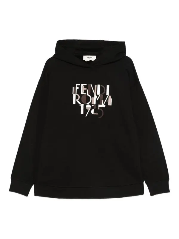 Fendi Roma Cotton Hoodie - Multicolor