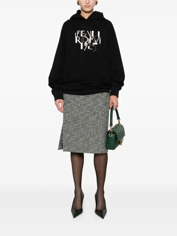 Fendi Roma Cotton Hoodie - Multicolor