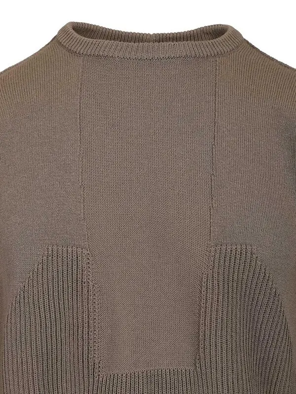 Rick Owens Crew Neck Wool Sweater - Cream