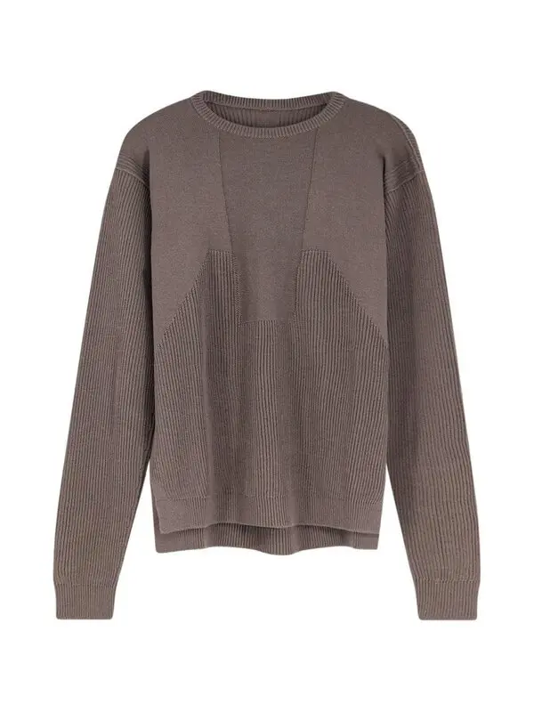 Rick Owens Crew Neck Wool Sweater - Cream