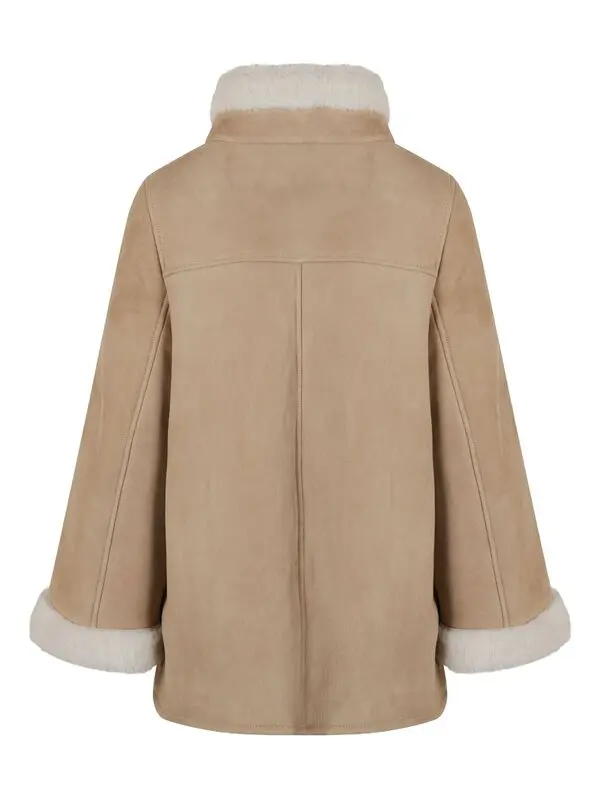 FAY Leather Shealing Cape