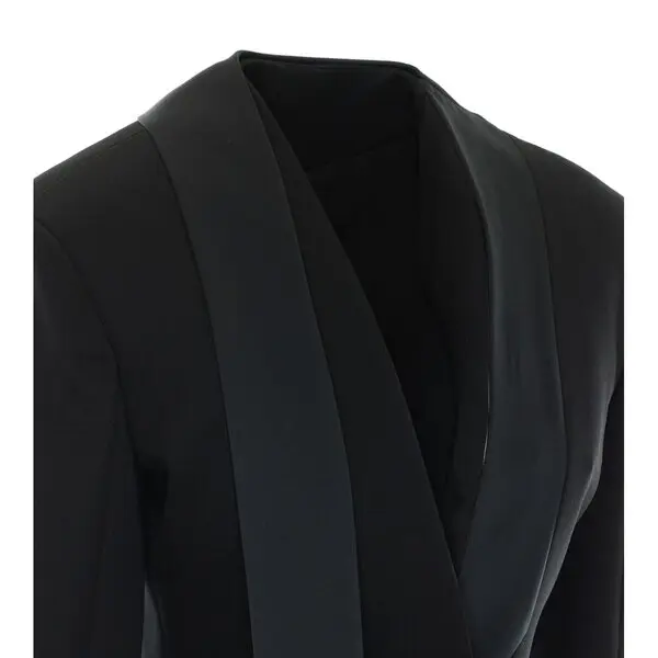 Attico Oversized Ribbon Shawl Lapel Blazer