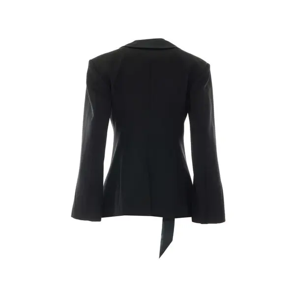 Attico Oversized Ribbon Shawl Lapel Blazer