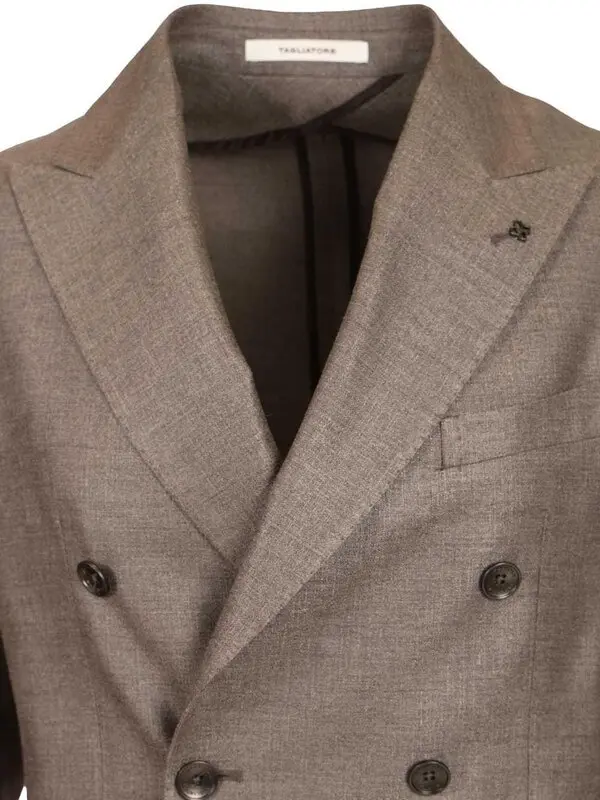 Tagliatore Montecarlo Double-breasted Blazer - Gray