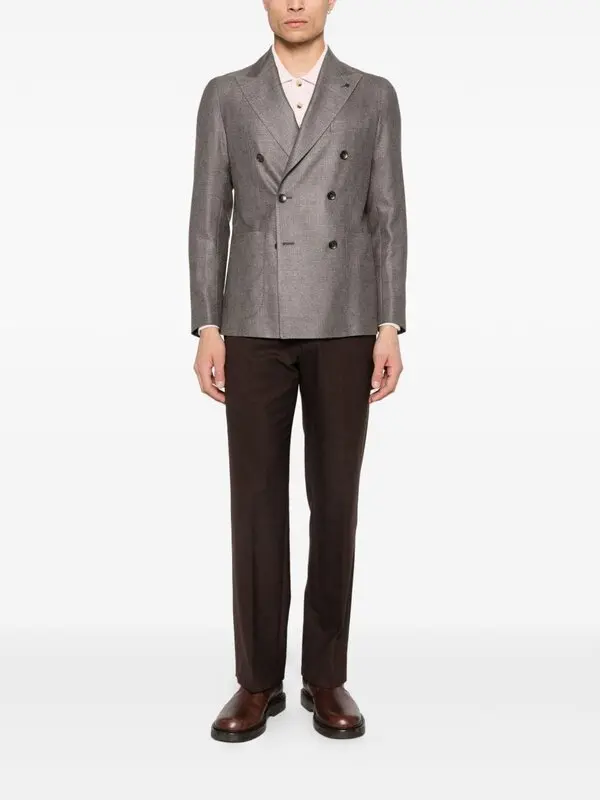 Tagliatore Montecarlo Double-breasted Blazer - Gray