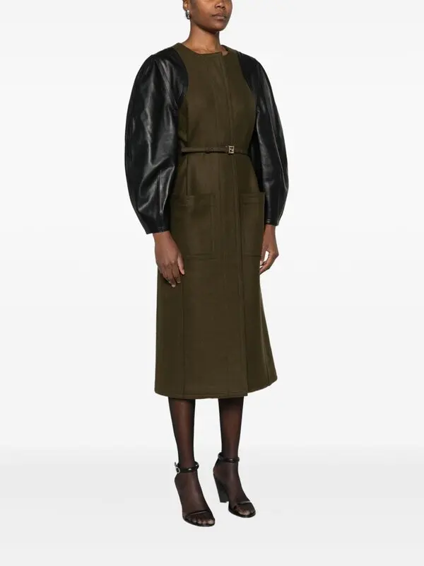 Fendi Wool Coat - Multicolor