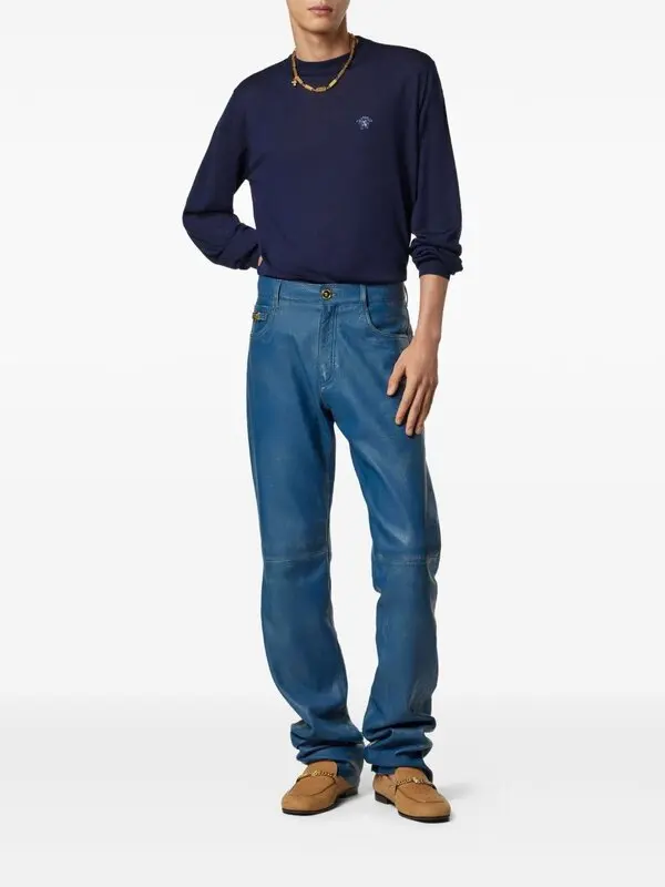 Versace Medusa Sweater In Wool, Silk And Cashmere