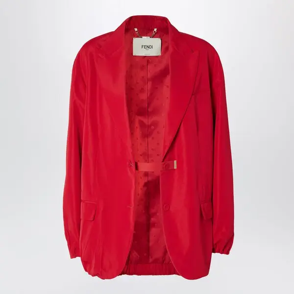 Fendi Technical Viscose Jacket - Red