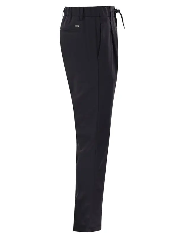 Herno Technical Fabric Drawstring Trousers