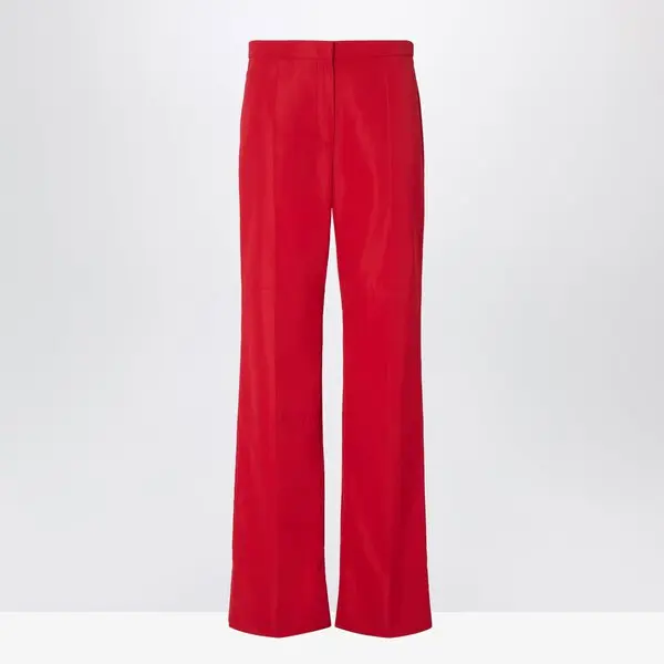 Fendi Technical Viscose Trousers - Red