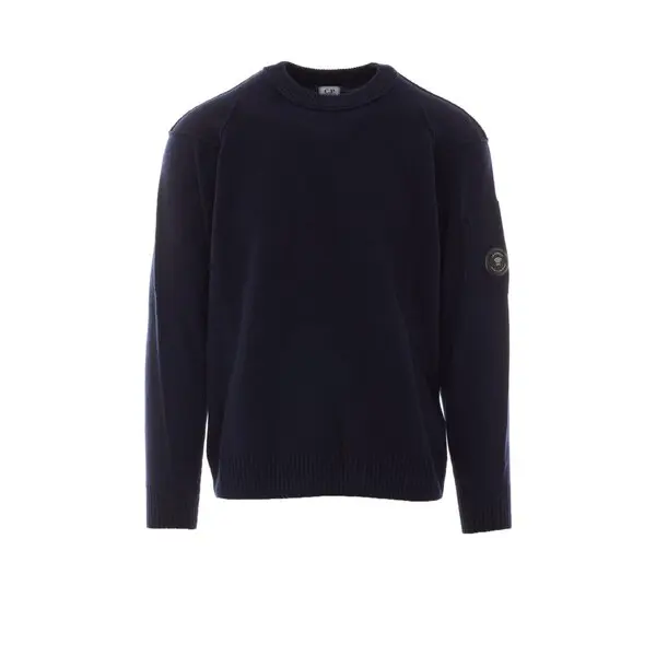 C.P. COMPANY Lens Sweater - Blue