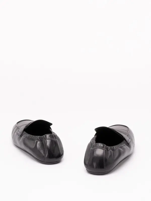 Prada Shuffle Antiqued Leather Loafers