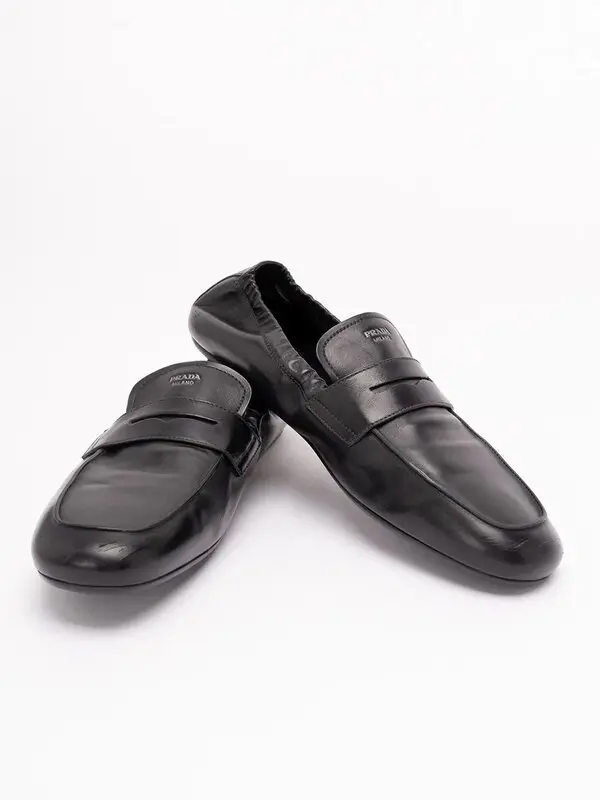 Prada Shuffle Antiqued Leather Loafers - Multicolor