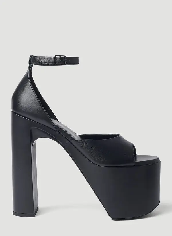 Balenciaga Camden Platform Heeled Sandals - Black