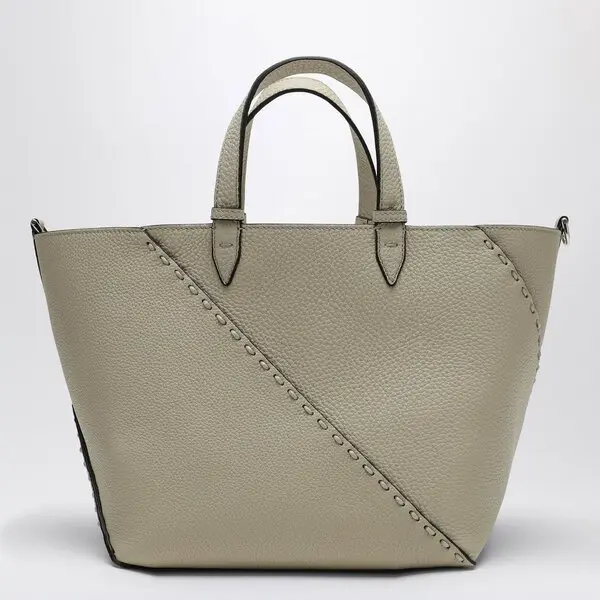 Fendi Ivory Diagonal Shopping Small Selleria Bag
