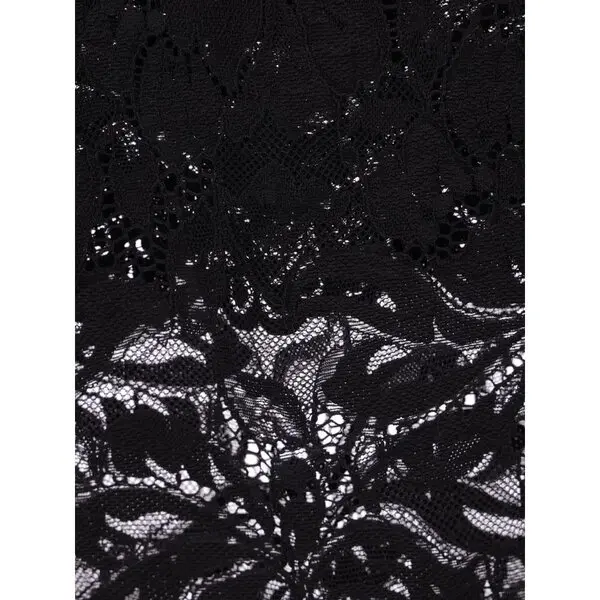 Rabanne Lace Midi Skirt - Black