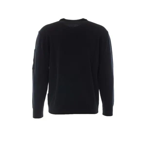 C.P. COMPANY Extrafine Merino Wool Sweater - Black