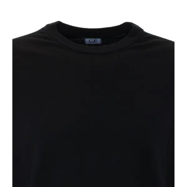 C.P. COMPANY Extrafine Merino Wool Sweater - Black