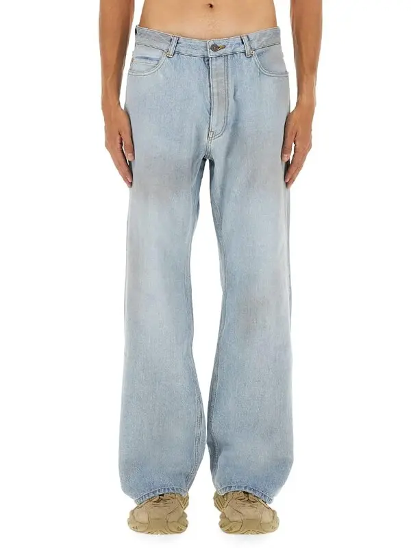 Balenciaga Deconstructed Denim Jeans - Blue
