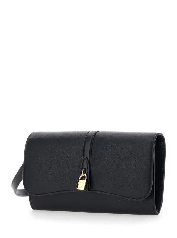 Stella McCartney Shoulder Bag 'stella Ryder' With Logo Padlock Detail On The Front In Black Ecoleather For - Multicolor