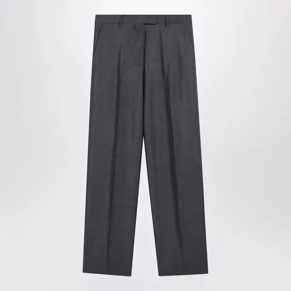 Miu Miu Grey Wool-blend Trousers