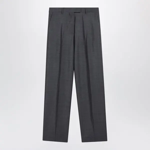 Miu Miu Wool-blend Trousers - Gray