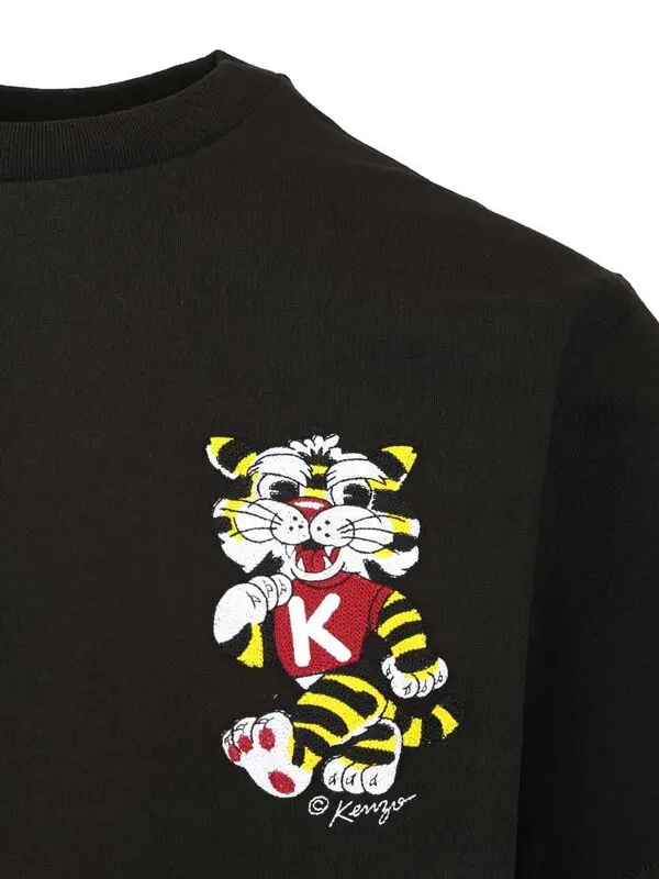 Kenzo Oversized Wild Tiger' T-shirt - Black