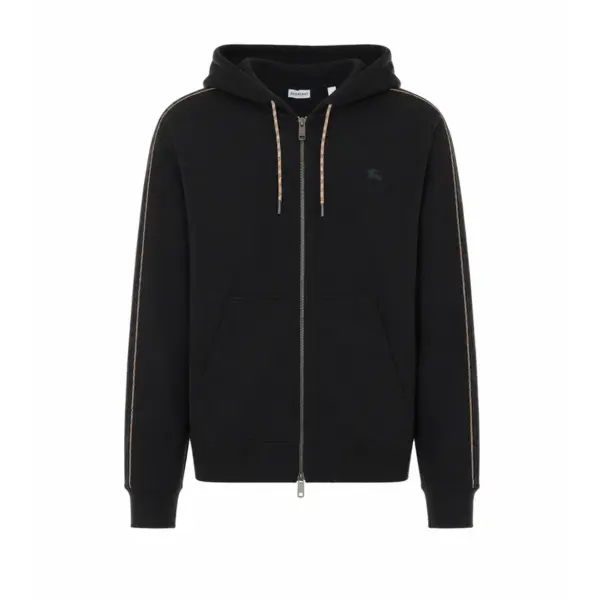 Burberry Check Trim Zip Hoodie