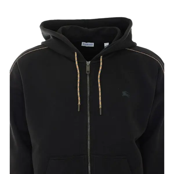 Burberry Check Trim Zip Hoodie