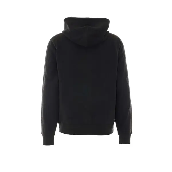 Burberry Check Trim Zip Hoodie - Black