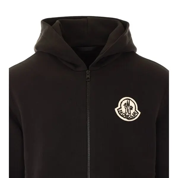 Moncler Zip Up Logo Hoodie