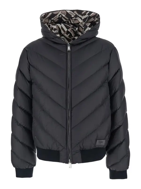 Fendi Reversible Puffer Jacket With Hood - Multicolor