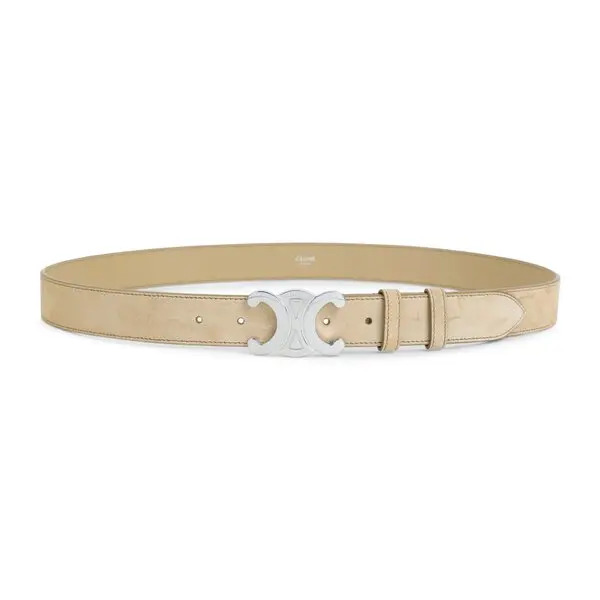 Celine Triomphe Suede Leather Belt - Multicolor