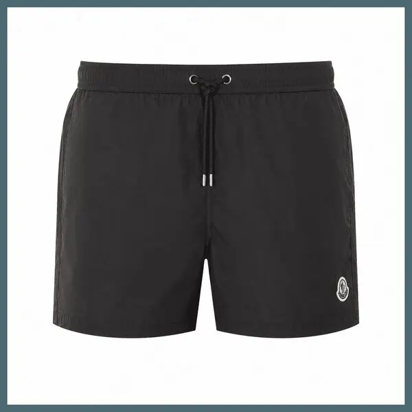 Moncler Logo Swimsuit - Black