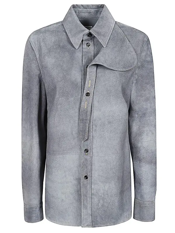 Bottega Veneta Suede Leather Shirt - Multicolor