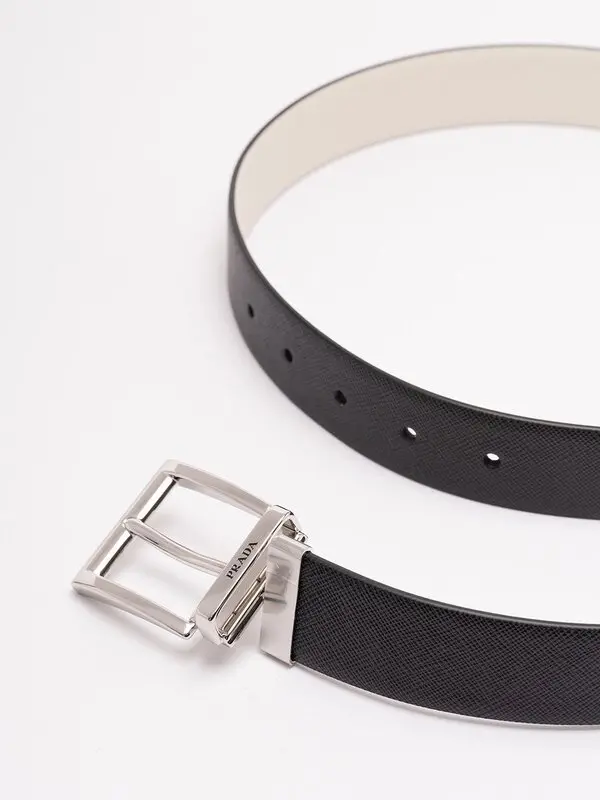 Prada Saffiano Leather Reversible Belt