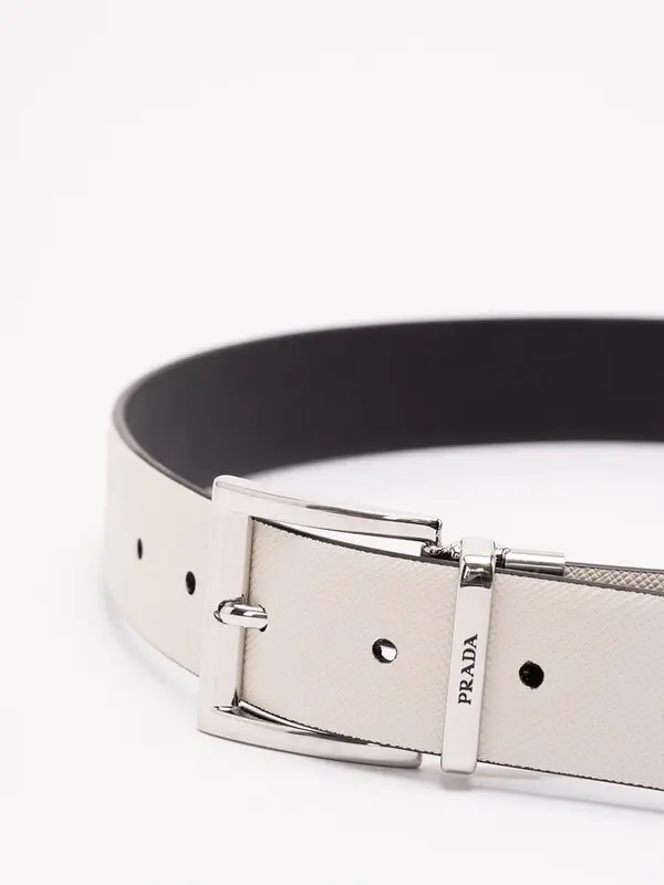 Prada Saffiano Leather Reversible Belt