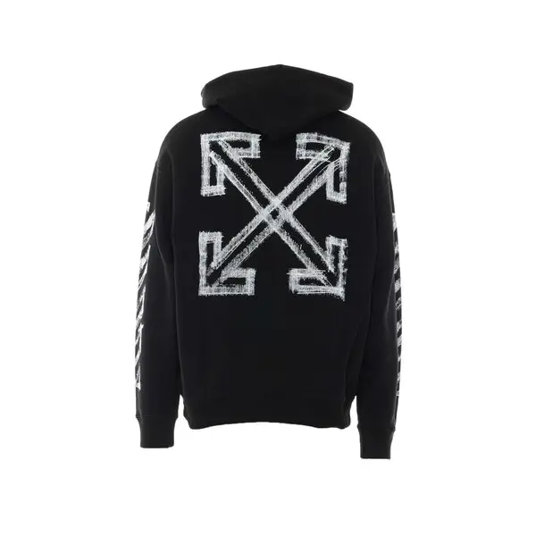 Off-White Motion Arrow Skate Hoodie - Black