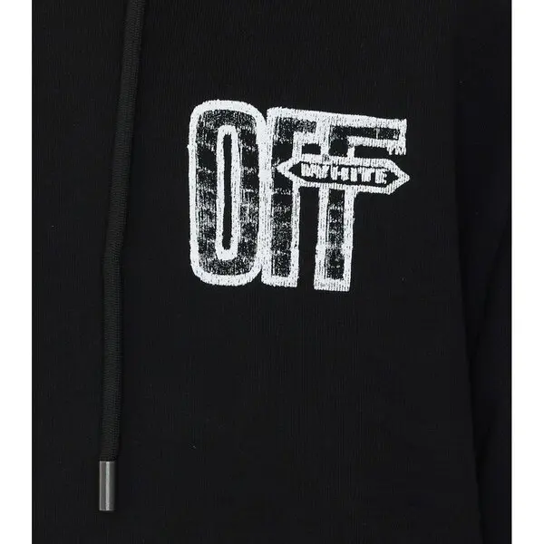 Off-White Motion Arrow Skate Hoodie - Black
