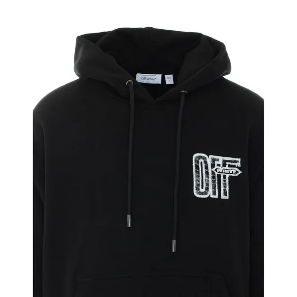 Off-White Motion Arrow Skate Hoodie - Black